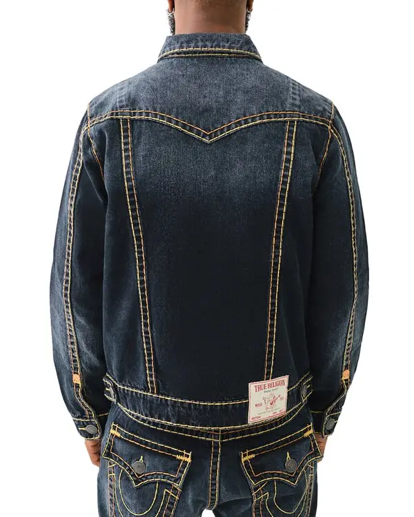 True Religion Jimmy Denim Jacket In Chanson Blue - 20% Off